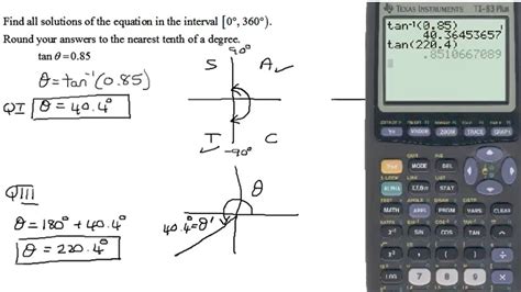 Find All Solutions Between 0 And 360 Degrees For The Linear