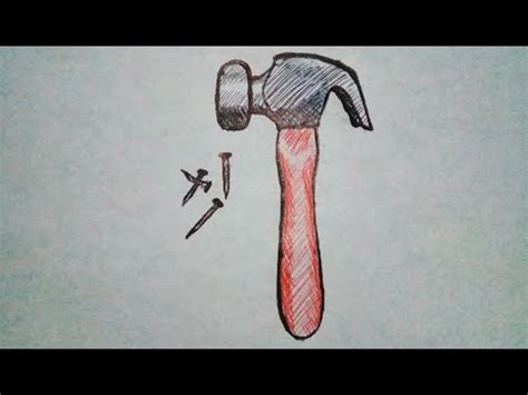 Dibujo De Un Martillo Paso A Paso YouTube
