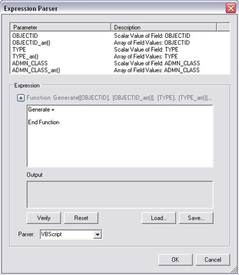 ArcGIS Desktop Help 9 3 Defining Specifications Using VBScript