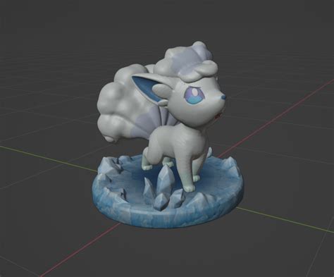 STL File Alolan Vulpix And Ninetales Pokemon 3D Print ModelModel To