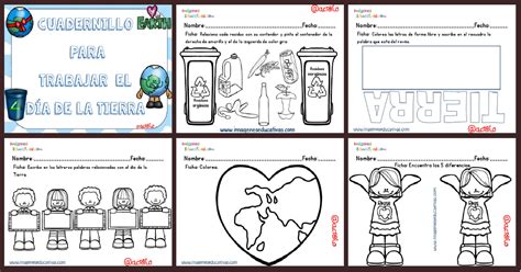 Librito para trabajar en el día de la Tierra Imagenes Educativas