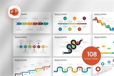 Timeline Infographic PowerPoint Template Por Wealthwells No