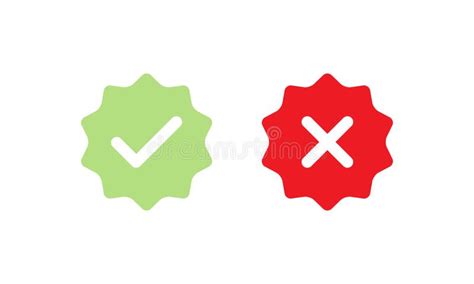 Símbolo De Marca Cruzada Vectorial Imágenes De Signo Erróneas Y