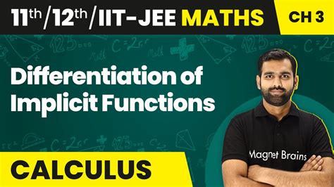 Differentiation Of Implicit Functions Differentiation Class