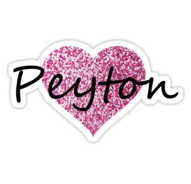 Peyton Stickers By Obercostyle Redbubble Pink Glitter Pink Heart