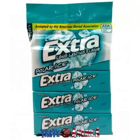 Wrigley Extra Polar Ice Chewing Gum Sugarfree Taste America