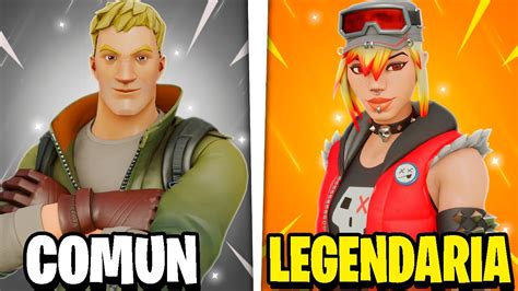 La MEJOR SKIN De Cada Rareza En Fortnite 2023 YouTube