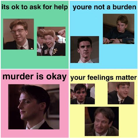 Four Different Pictures With The Same Caption For Each Person S Face