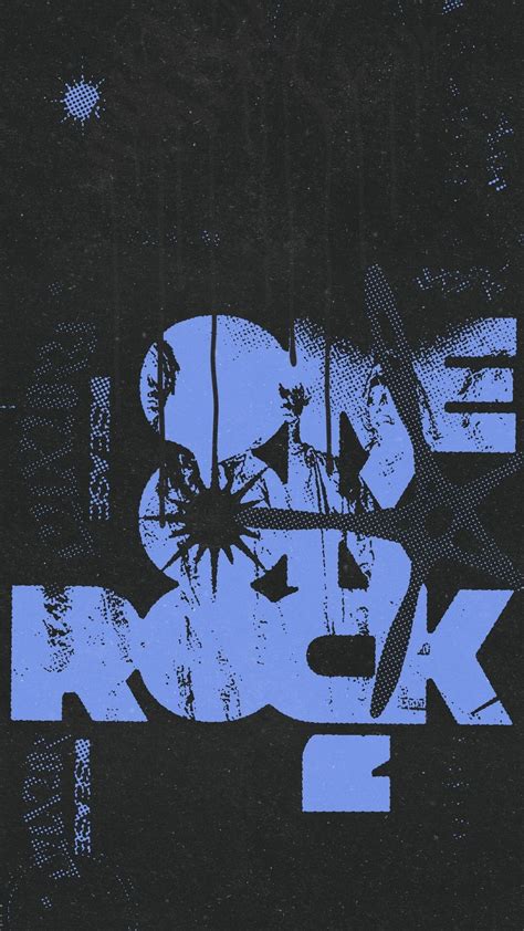 An Old Rock Poster With The Words Bad Rock In Blue And Black Colors On