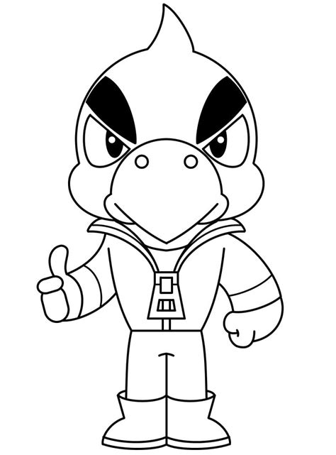 Dibujos De Crow Brawl Stars Para Colorear Para Colorear Pintar E