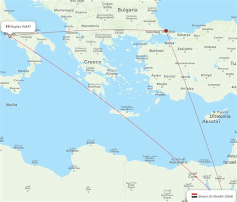 All Flight Routes From Sharm El Sheikh To Naples Ssh To Nap Flight