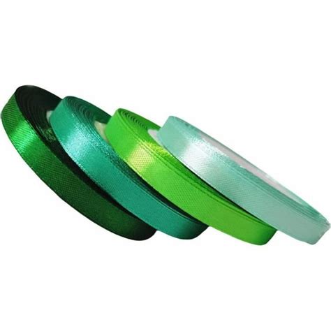4 Rouleaux Ruban Satin 10Mm X 22M Simple Face Ruban En Tissu Rouleaux
