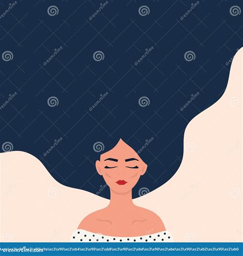 Beautiful Women With Long Hair Stock Vector Illustration Of Hair