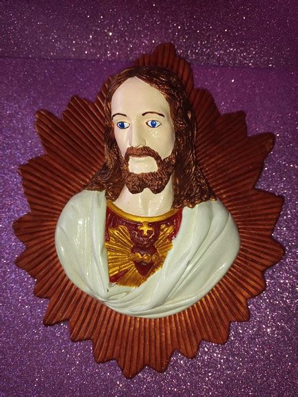 Quadro Sagrado Coração de Jesus 28cm Elo7 Produtos Especiais