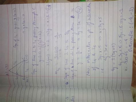 2 0 also the coordinates of the centroid of the triangle lined by the lines x y 6 be