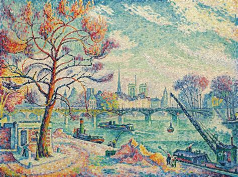 Pont Des Arts Paris By Paul Signac Artvee