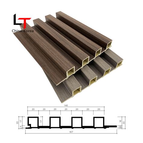 Interior Vertical And Horizontal Wall Panels WPC PVC Composite Ceiling