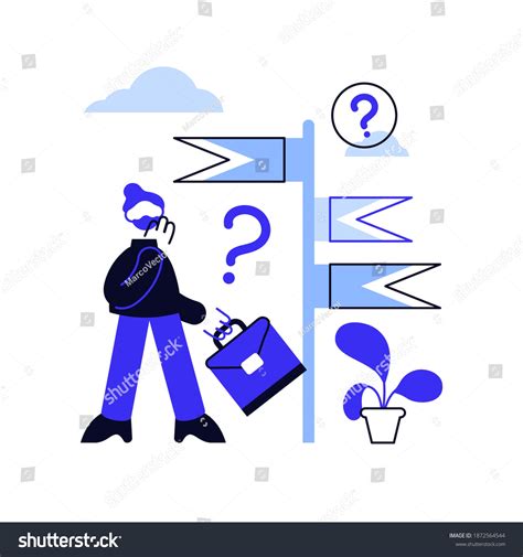 Decision Making Abstract Concept Vector Illustration Stock Vector