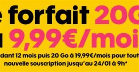 Bon plan Le forfait mobile 20 Go de Sosh à 9 99 mois Les Numériques