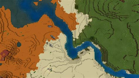Minecraft All Biomes Map