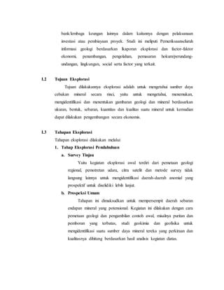 Tugas Makalah Teknik Eksplorasi Tambang Peralatan Yang Digunakan Alam