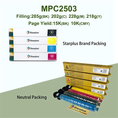 Manufacture Compatible Mpc2003 Mpc2503 Mp3503 Copier Toner Cartridge