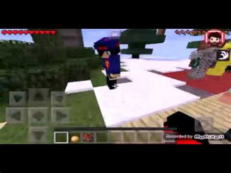 Sky Wars Minecraft PE Ganhei e só matei uma pessoa Rs YouTube