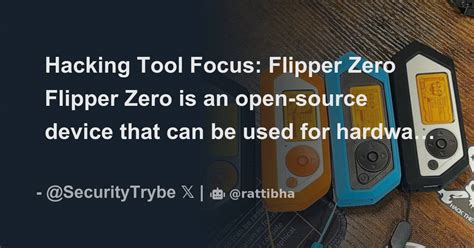 Hacking Tool Focus Flipper Zero Flipper Zero Is An Open Source Device