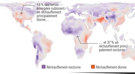 Climatologie les nuits se réchauffent plus vite que les jours