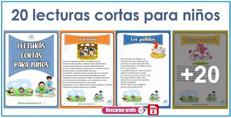 LECTURAS CORTAS PARA NIÑOS LISTOS Materiales Educativos