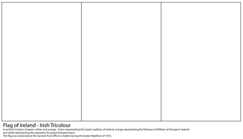 Flag Of Ireland Coloring Page ColouringPages