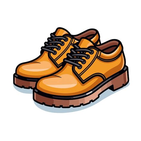 Premium Vector Vector Of A Pair Of Vibrant Yellow Shoes With Stylish