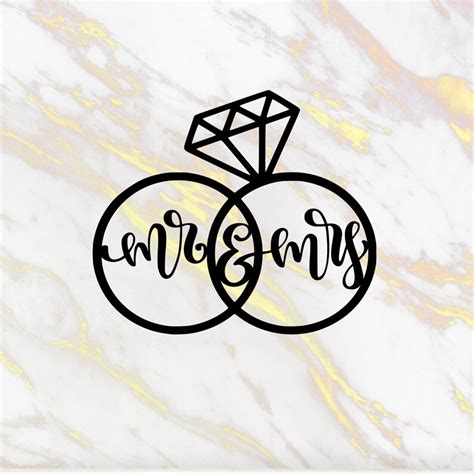 Mr And Mrs Cake Topper Svg Cake Topper Cut Files For Cricut Etsy