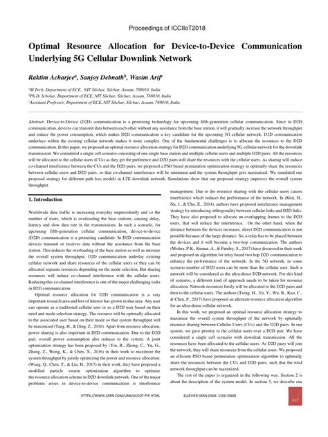 pdf optimal resource allocation for device to device communication underlying 5g cellular