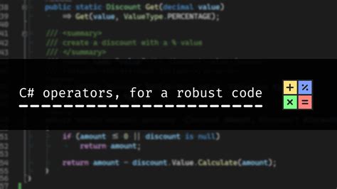 c operators to make your code more robust youssef sellami