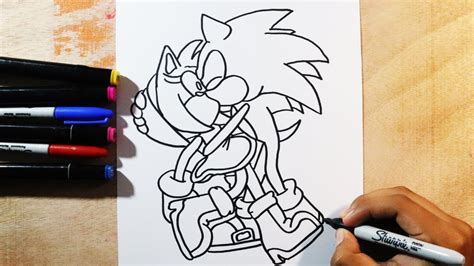 COMO DIBUJAR A SONIC Y AMY ROSE BESANDOSE YouTube