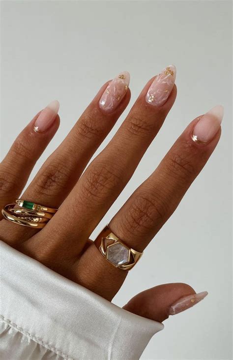 40 Best Wedding Nails 2022 Simple Glossy Nude Pink Nails