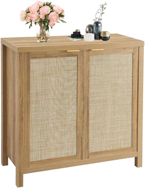 Amazon SICOTAS Sideboard Buffets Storage Rattan Cabinet Boho