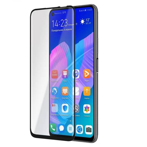 Avizar Protector de Ecrã Huawei P40 Lite e Preto de Contorno Fino 9H