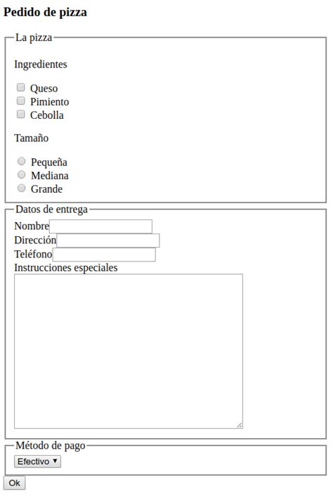 Ejercicio formulario HTML Raúl Pérez