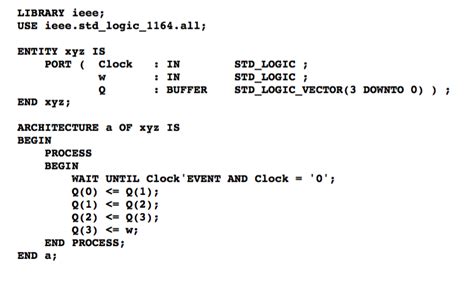 draw the circuit representation of the vhdl code