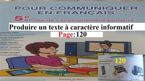 5ème année Primaire Pour communiquer en français Produire un texte à