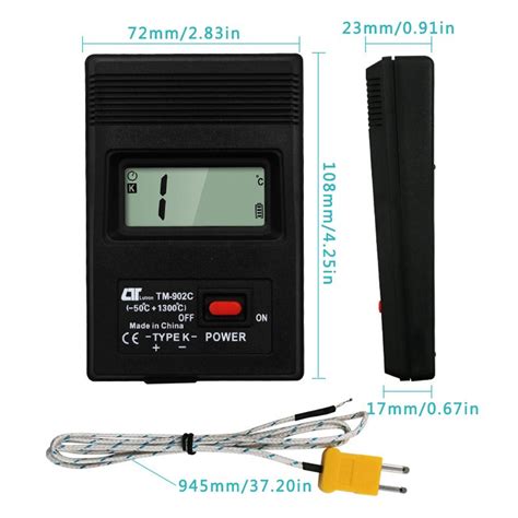Tm 902C Temperature Meter Tm902C Digital K Type Thermometer Sensor