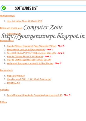 How To Add Table Of Contents To Blogger Computer Zone