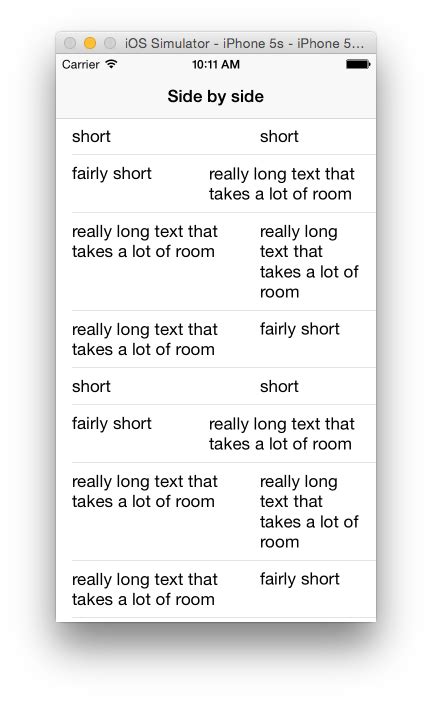 uitableview multiple uilabels in uitableviewcell with dynamic height stack overflow
