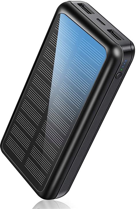 Powerbank Solarny 30000 MAh Czarny QI Usb Typu C Sklep Opinie Cena