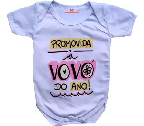 Body Beb Personalizado Revelar Gravidez Promovida A Vov C