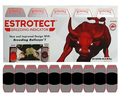 Estrotect Adesivo Para Detec O De Cio Vermelho Un Bovino Rural
