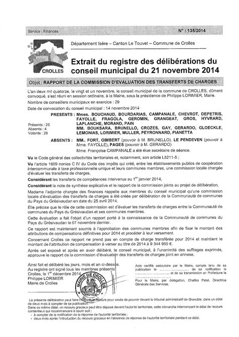 Calaméo Crolles Deliberation 135 2014 11 Rapport De La Commission D