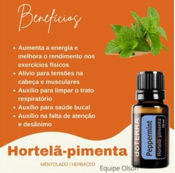 Óleo Essencial Peppermint DoTerra Suporte rinite sinusite